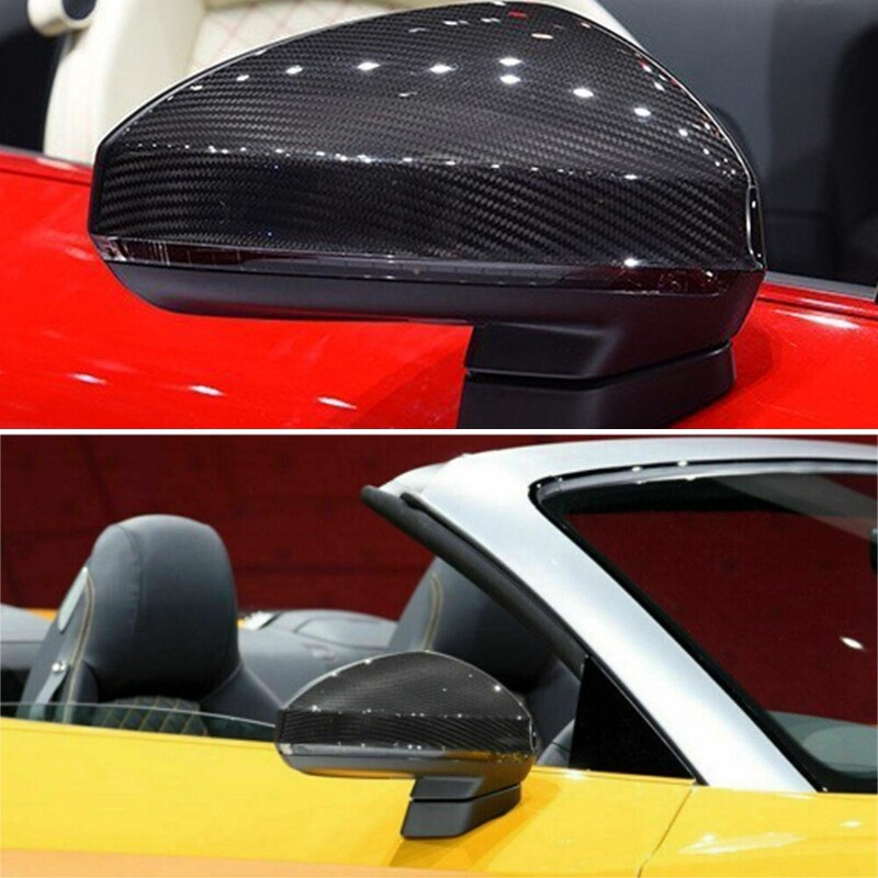 For Audi R8 TT TTS TTRS Carbon Fiber Car side Rear view Mirror Cover ...