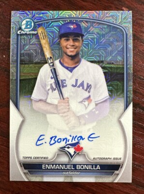 2023 Bowman Chrome Mega Box Enmanuel Bonilla Prospect Auto #BCMA-EB ...