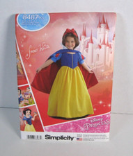Simplicity Pattern 8487 K5 Snow White Disney Princess Official Costume ...