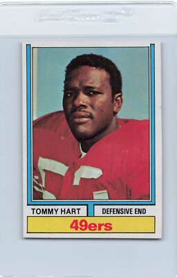 1974 Topps #404 Tommy Hart 49ers NM *259 | eBay