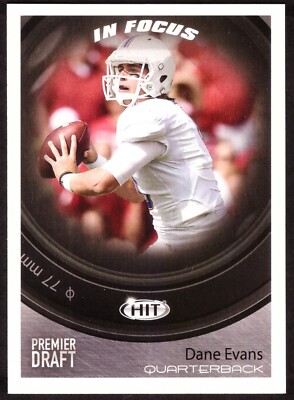 Dane Evans ROOKIE Card: SAGE HIT Premier Draft IN FOCUS 2017 #47 NRMT ...