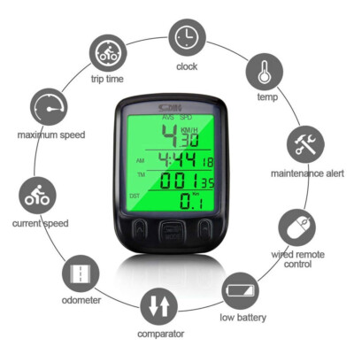 Waterproof Bicycle Speedometer Cycling Bike Meter Computer Speed ...