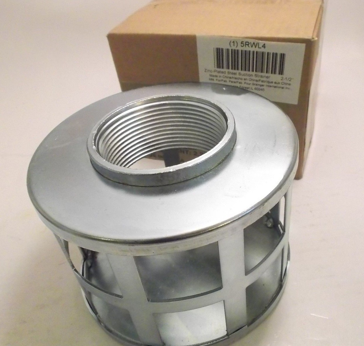 GRAINGER 2-1/2" NPSM Trash Pump Suction Strainer - 4-1/2" Height - Side ...