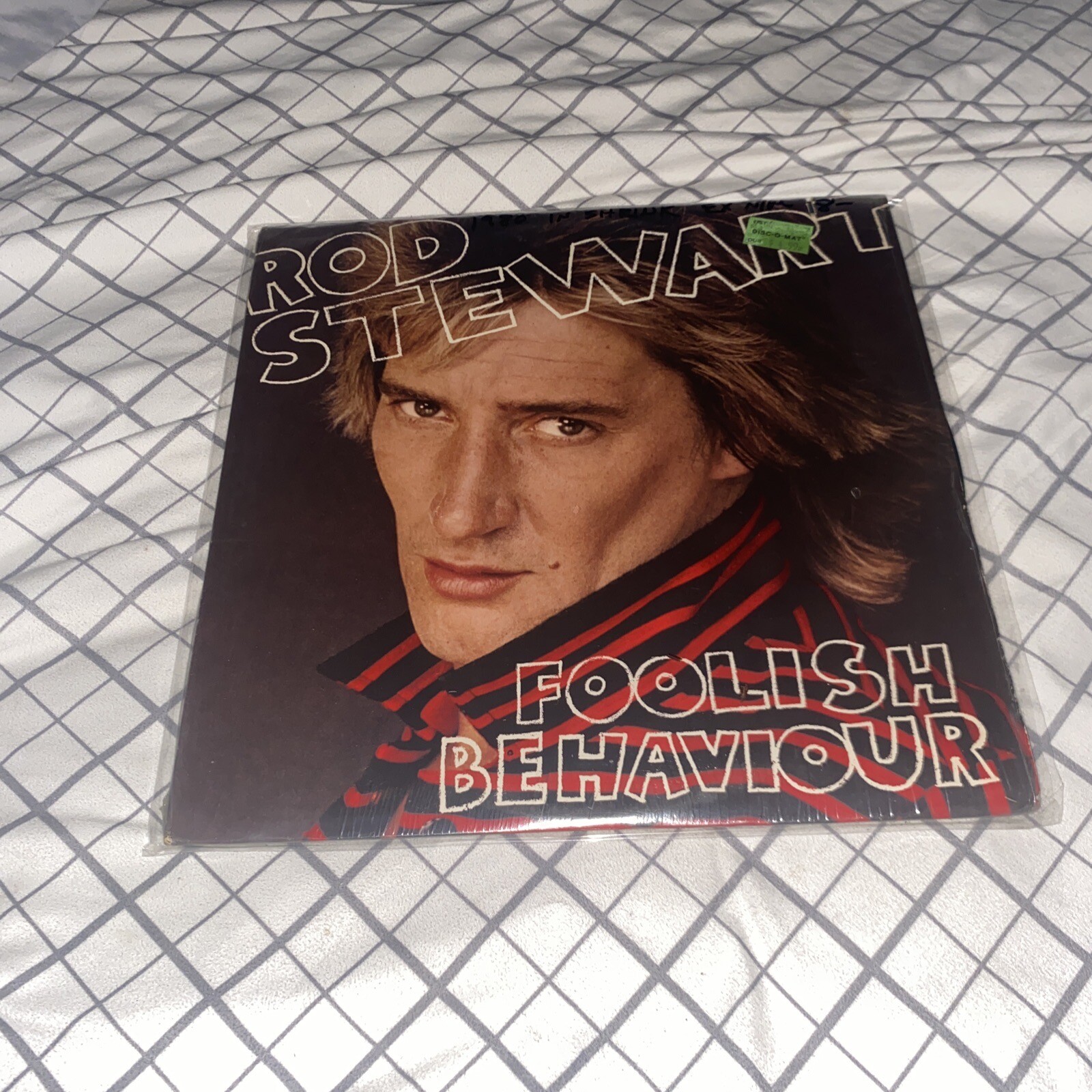 ROD STEWART Foolish Behavior With Poster 1980 Vinyl LP Record Blues ...