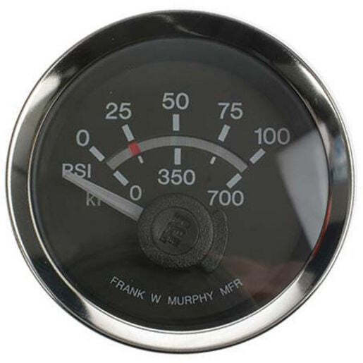Murphy Pressure Gauge Electric 12V (0 - 100 PSI) 09EGS21P100 | eBay