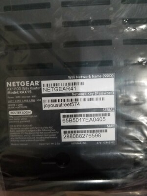 NETGEAR 4-STREAM AX1800 WIFI 6 ROUTER RAX15-1AZNAS | eBay