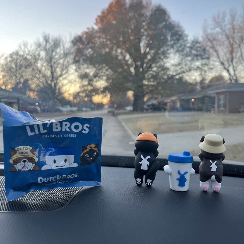 DUTCH BROS "LIL' BROS" OG Bestie Series Mini Figures FULL SET OF 3*VERY ...