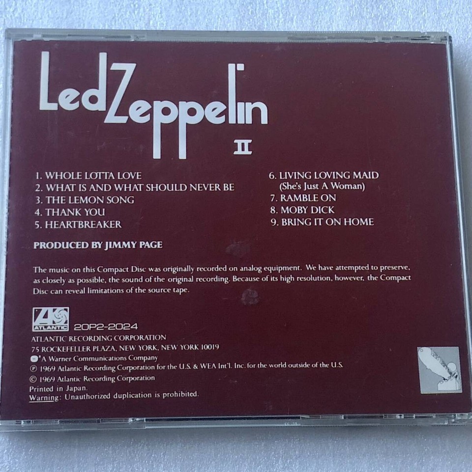Used Cd Led Zeppelin/Led Zeppelin Ii 1969 | eBay