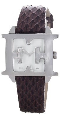 Escada Estelle Mother of Pearl Dial Brown Leather Strap Women's Watch ...