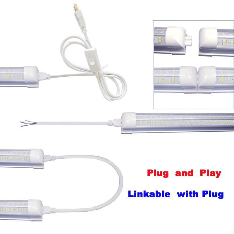 12 Pack Integrated Led Tube Lights 8' Led Bulbs 144W 8FT Led Shop Light ...