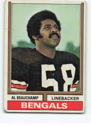 1974 Topps #88 Al Beauchamp G/VG Good/Very Good Bengals | eBay