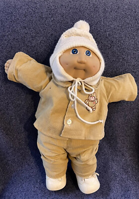 Vintage Cabbage Patch Kids Bald Blue Eyes Corduroy Outfit 1978-82 ...