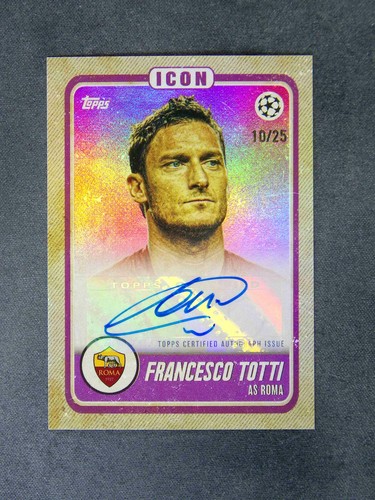 2022-23 Topps Jamal Musiala Platinum UEFA Francesco Totti Icon Auto ...