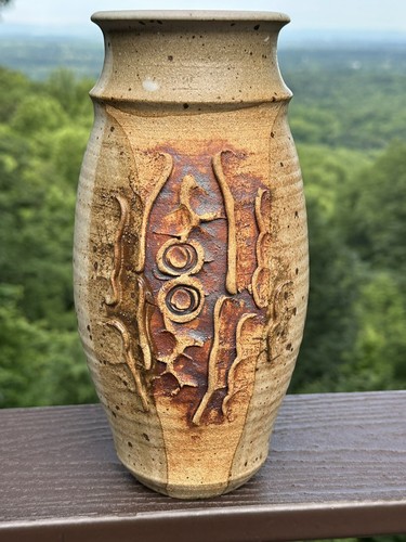 Cecil Strawn MCM Studio Art Pottery. Manipulated Vase | eBay