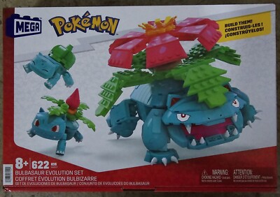 Mega Construx Bulbasaur Evolution Set Bulbasaur Ivysaur Venusaur ...