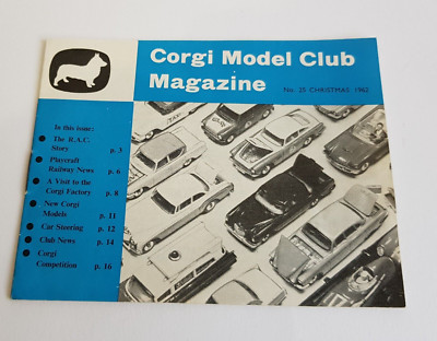 Original Corgi Club Magazine No. 25, Christmas 1962, - Superb. | eBay UK