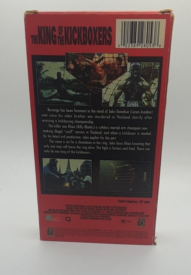 KING OF THE KICKBOXERS 1991 VHS Movie Martial Arts Karate Billy Blanks ...