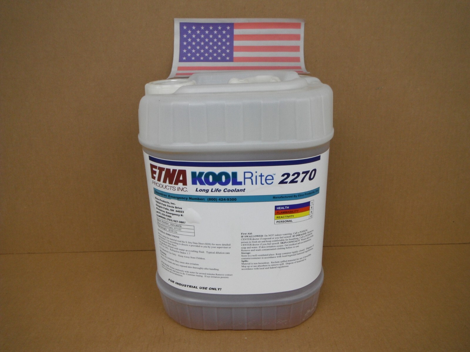 (5) gallons KOOL Rite 2270 SOLUBLE OIL COOLANT lathe cutting fluid MADE ...