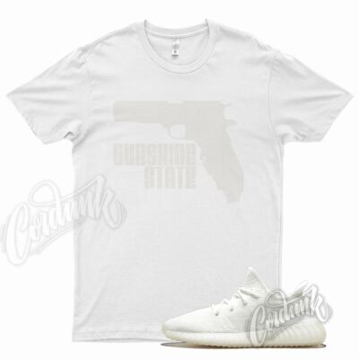 White GUNSHINE STATE T Shirt for YZ Boost 350 V2 Triple White | eBay
