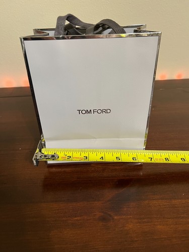 Tom Ford Gift Paper Shopping Bag in Silver/Grey - 6x3.25x7.5" | eBay