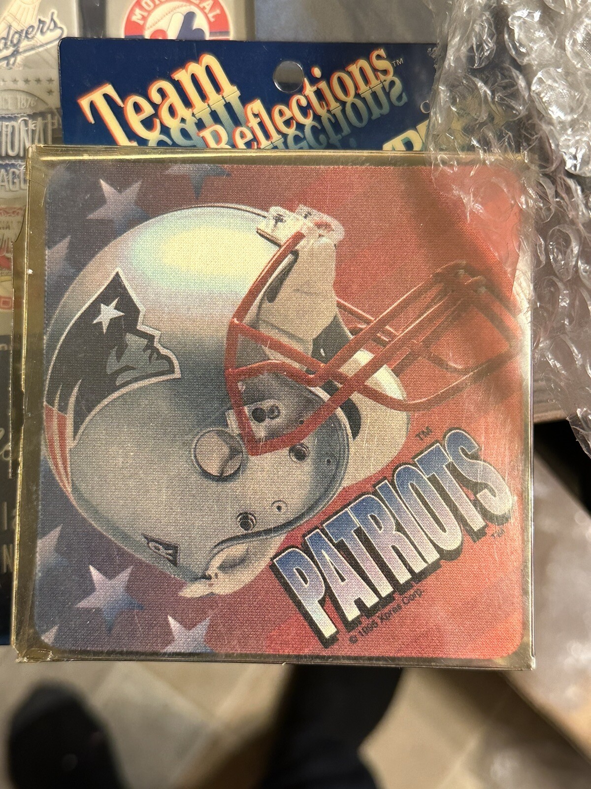 1995 vintage New England Patriots Table coasters American Flag NFL | eBay