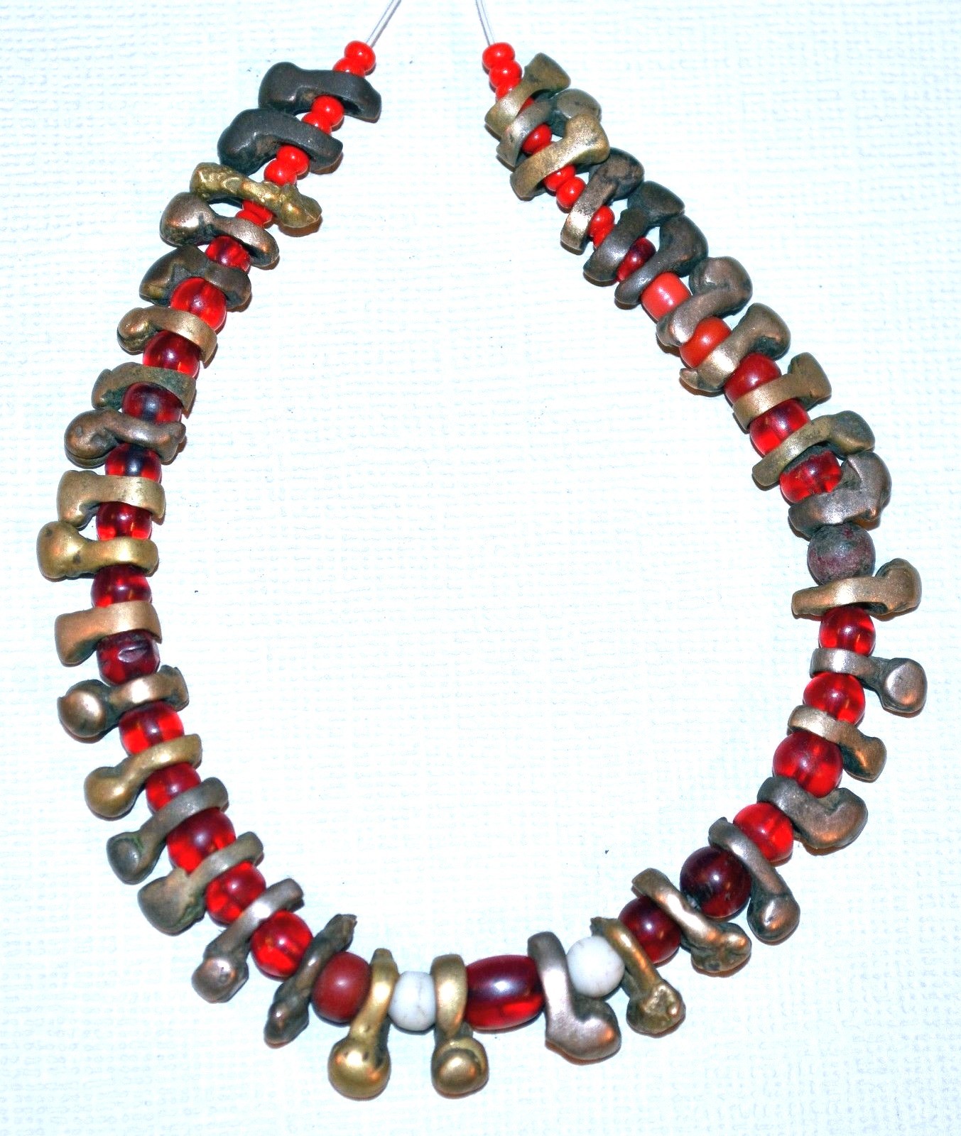 Igbo Tribal People Antique Brass Metal Round Dangle Beads Nigeria ...