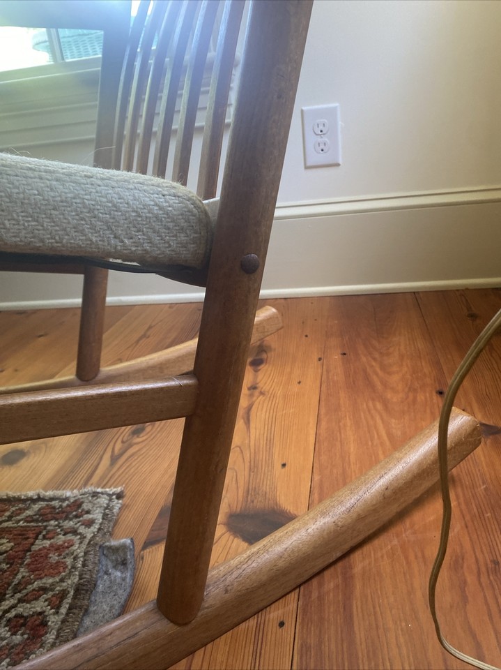 MCM Danish Teak Pair Of Rocking Chairs- Original | eBay