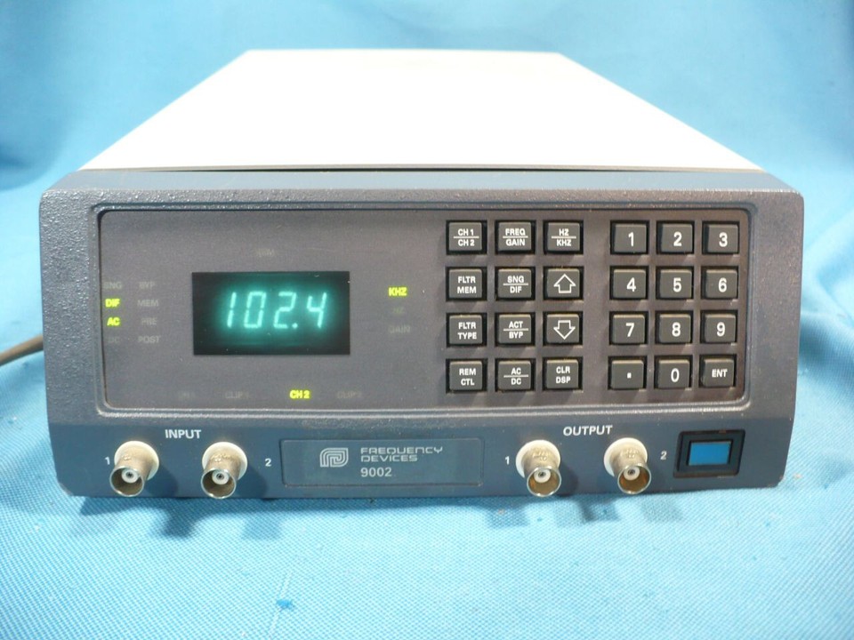 Frequency Devices Model 9002 Dual Channel Filter Instrument | eBay