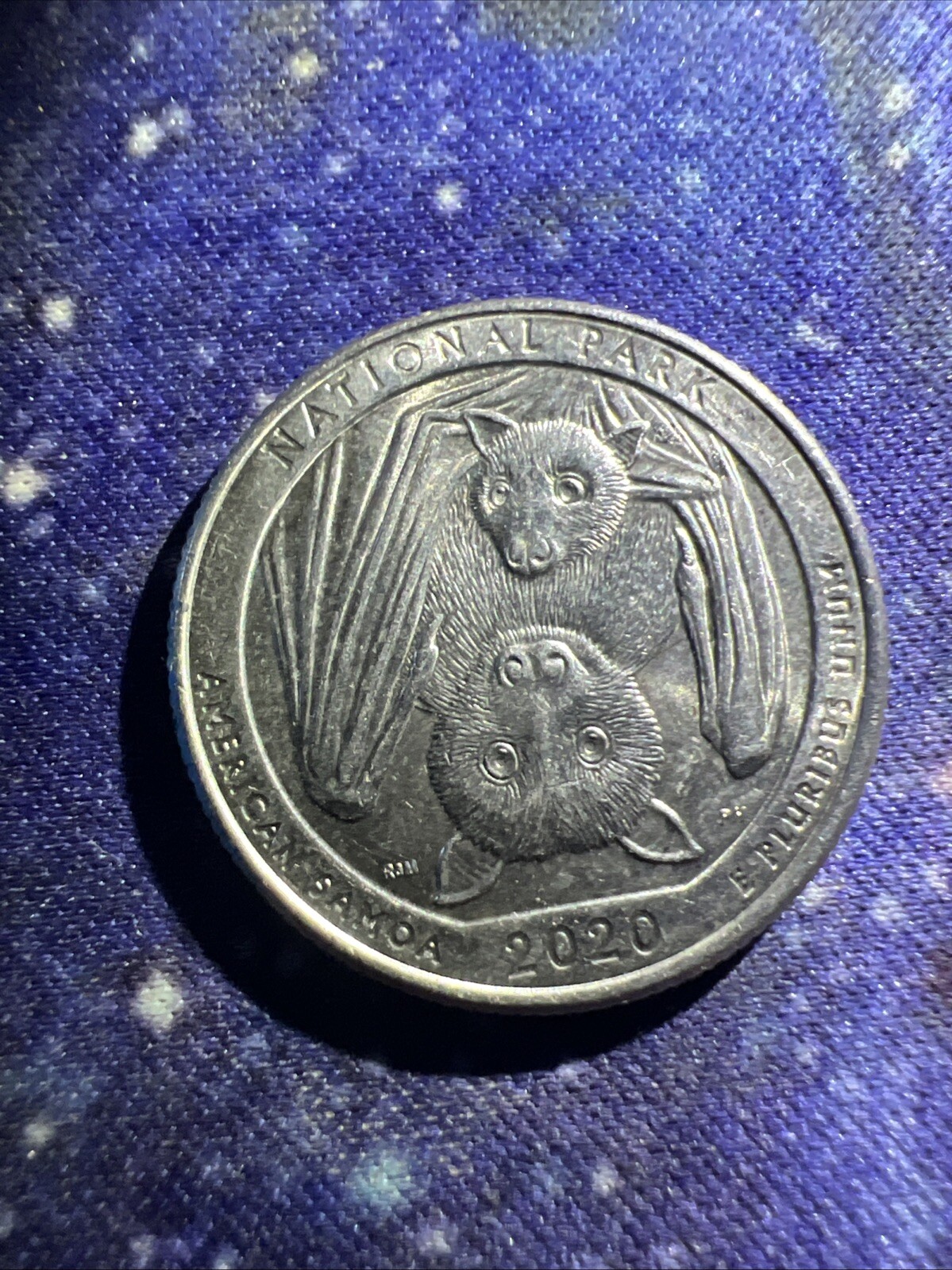 Error Coin …. 2020 Bat Quarter Coin Mint Mark P American Samoa Rare US ...