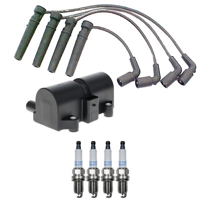 Hitachi Ignition Coil Denso 4 Platinum TT Spark Plugs & Wire Set Kit ...