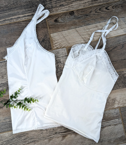 LOT 2! SIZE 38/44💋Vtg Shadowline Slip Camis Camisole Negligee Lingerie ...