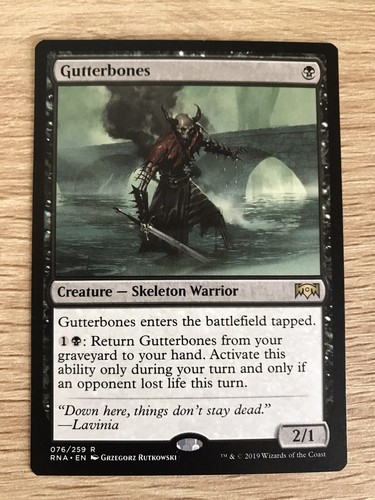 Gutterbones MTG Magic the Gathering Card NM Near Mint Ravnica ...