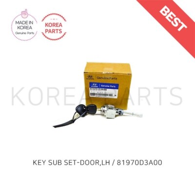 GENUINE Key&Cylinder Set Lock LH for Hyundai Kia 81970D3A00 | eBay