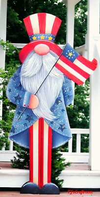 Uncle Sam Shelf Sitter Hand Painted Wood Decorative Painting | eBay