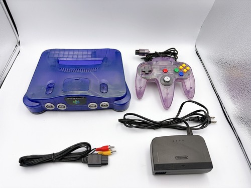 Nintendo 64 Limited Edition Midnight Blue Console Controller Cables Set ...