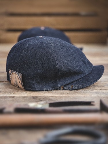 Men's Vintage Cotton Hat Denim Hat Outdoor Adjustable Hat Work Hat ...