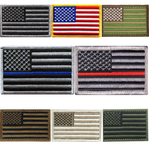 USA American Flag Patch 3”X 2” Tactical VELCRO Military Patch - Left ...