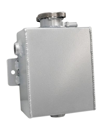 Universal 1.2L Aluminum Radiator Coolant Expansion Overflow Header Tank ...