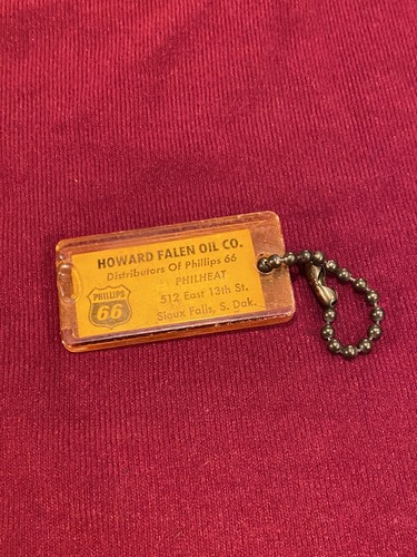 Vintage Phillips 66 Key Chain, Howard Falen Oil in Sioux Falls, SD. | eBay