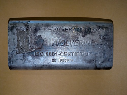100 Troy Ounce Silver Bar Wolverine Vintage *M373 | eBay