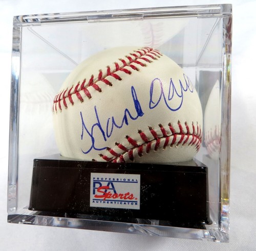 Hank Aaron Autographed Baseball PSA/DNA Encapsulated Graded Mint+ 9.5 ...