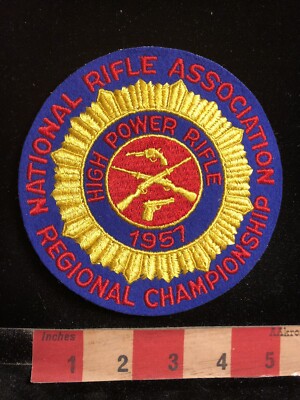 Vintage 1957 NRA HIGH POWERED RIFLE Patch NRA REGIONAL CHAMPIONSHIP ...