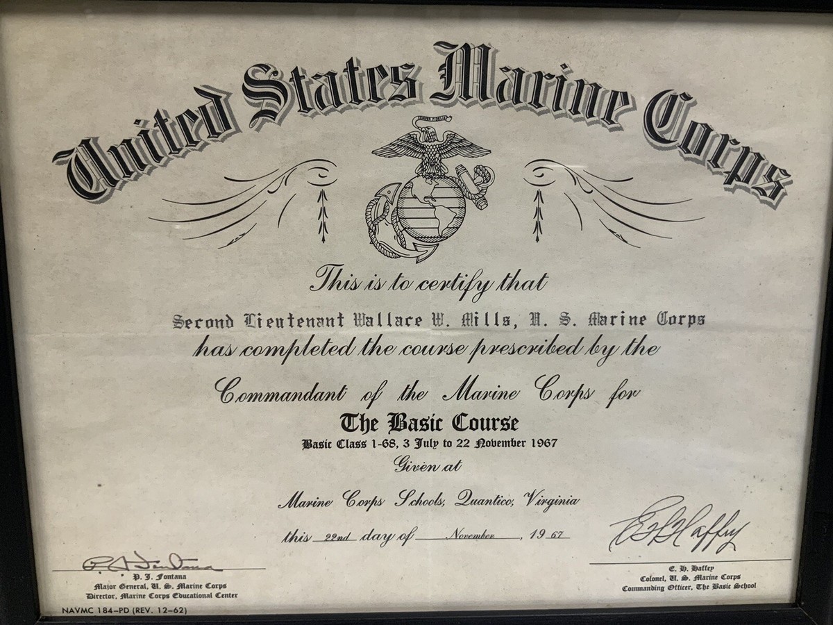 Usmc Scuba School Certificate Military BCDs & Commercial Dive Jackets