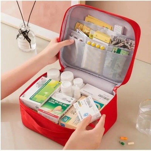 First Aid Carry Kit Bag Case Box Pouch Medical Emergency Survival Empty ...