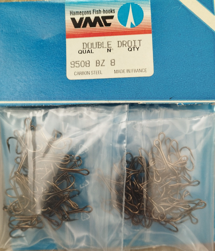 lot de 100 hamecons VMC LIMERICK double 9508 BZ N°8 peche vif leurre carnassier | eBay