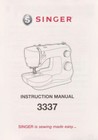 Singer 3337 Manual Sewing Machine Instructions User Guide Bound ...