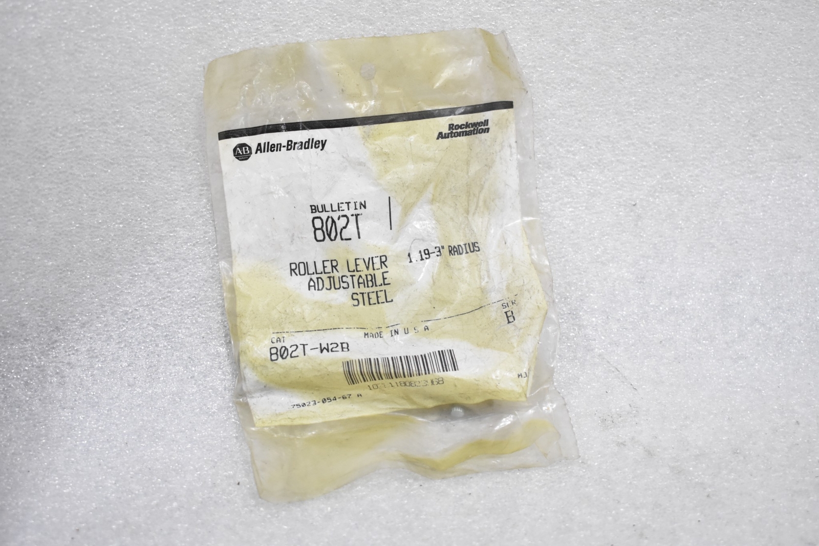 ALLEN-BRADLEY 802T-W2B OPERATING FORKED ROLLER LEVER 1..19-3" INCH ...