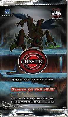 Chaotic Trading Card Game TCG, Zenith of the Hive Booster Pack (9 Cards ...