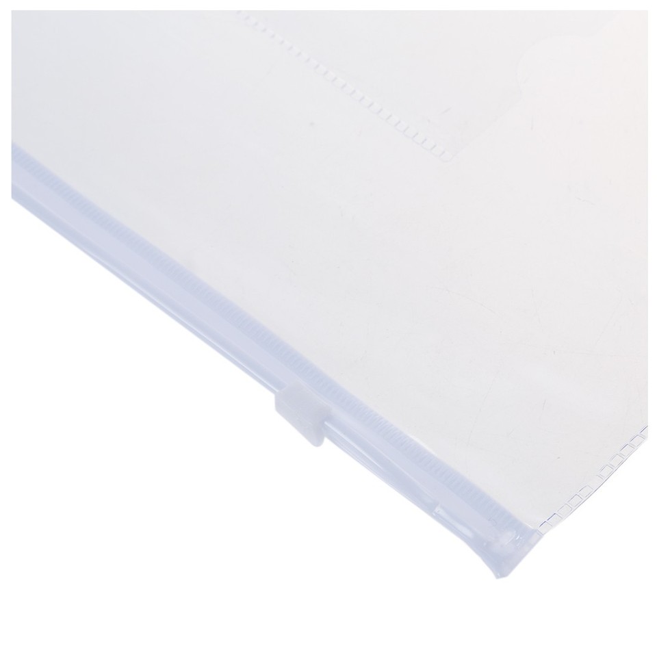 White Clear Size A5 Slider Zip Closure Folders Files Bags 20 Pcs ...