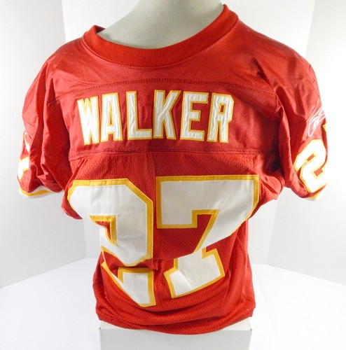 2001 Kansas City Chiefs Walker #27 Game Used Red Jersey 42 DP53635 | eBay